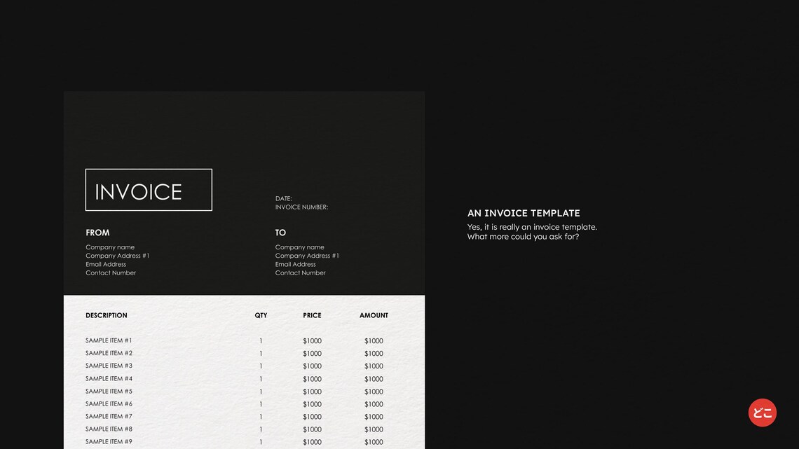 Sleek Customizable Invoice Template for Small Business - Compatible ...