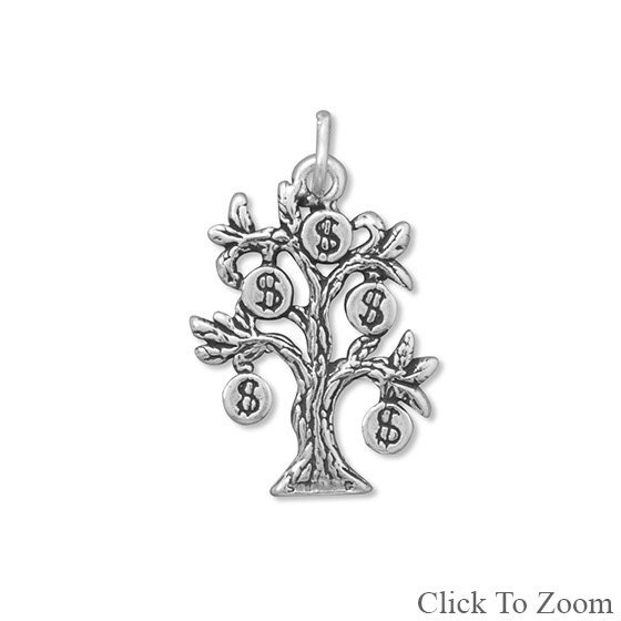 Money Tree Charm Accessory Jewelry Findings Supplies Jewelry - Etsy