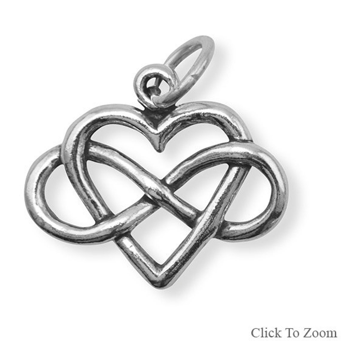Infinity Heart Charm Love Heart Gift Heart Infinity Heart - Etsy