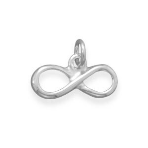 Infinity Symbol Charm, Mathematical Symbol, Lemniscate, Bracelet Charm ...