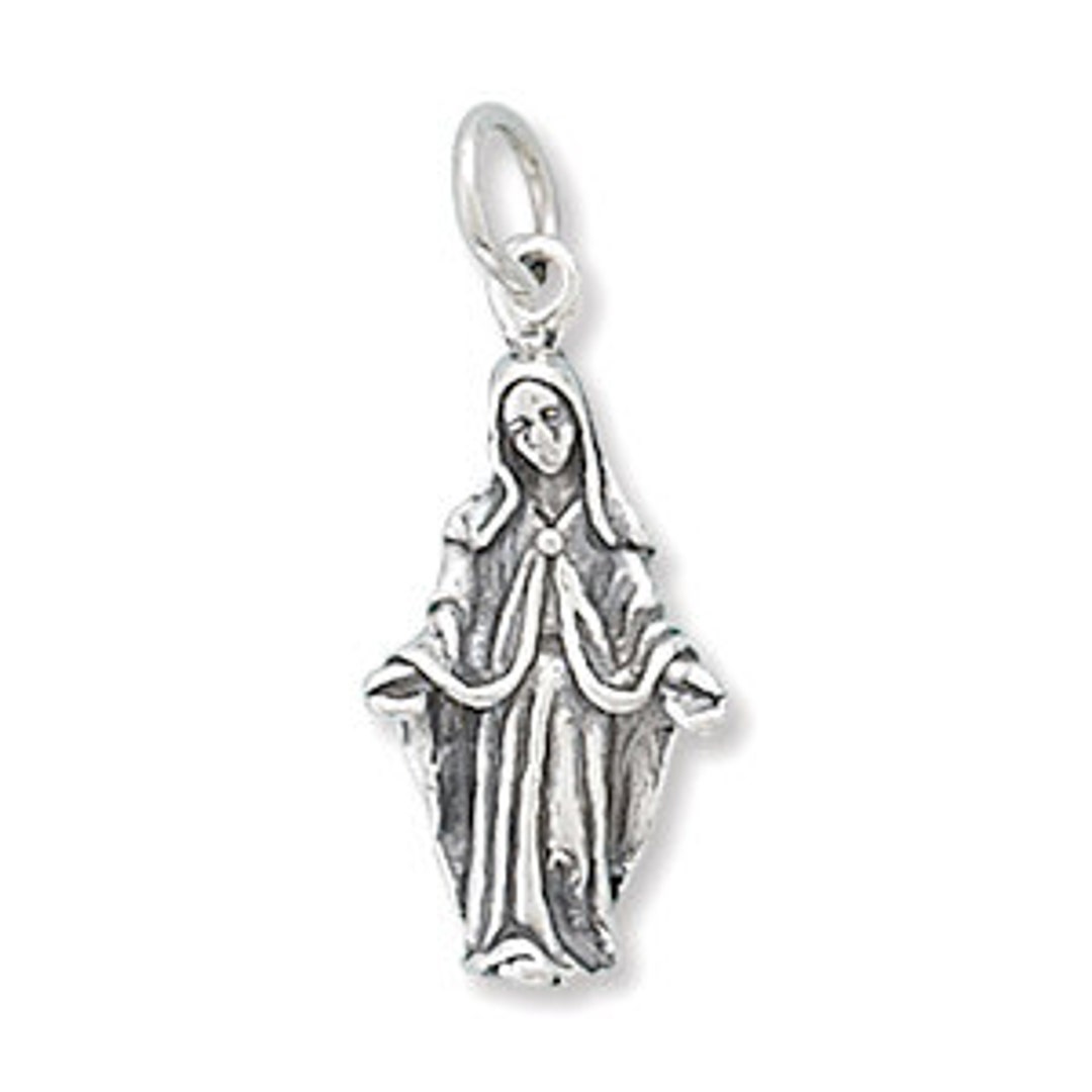 Virgin Mary Charm, Holiday Charm, Christmas Gift, Collectible, Keepsake ...