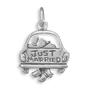 Just Married Charm, Cake Pull, Wedding Gift, Collectible, Keepsake ...