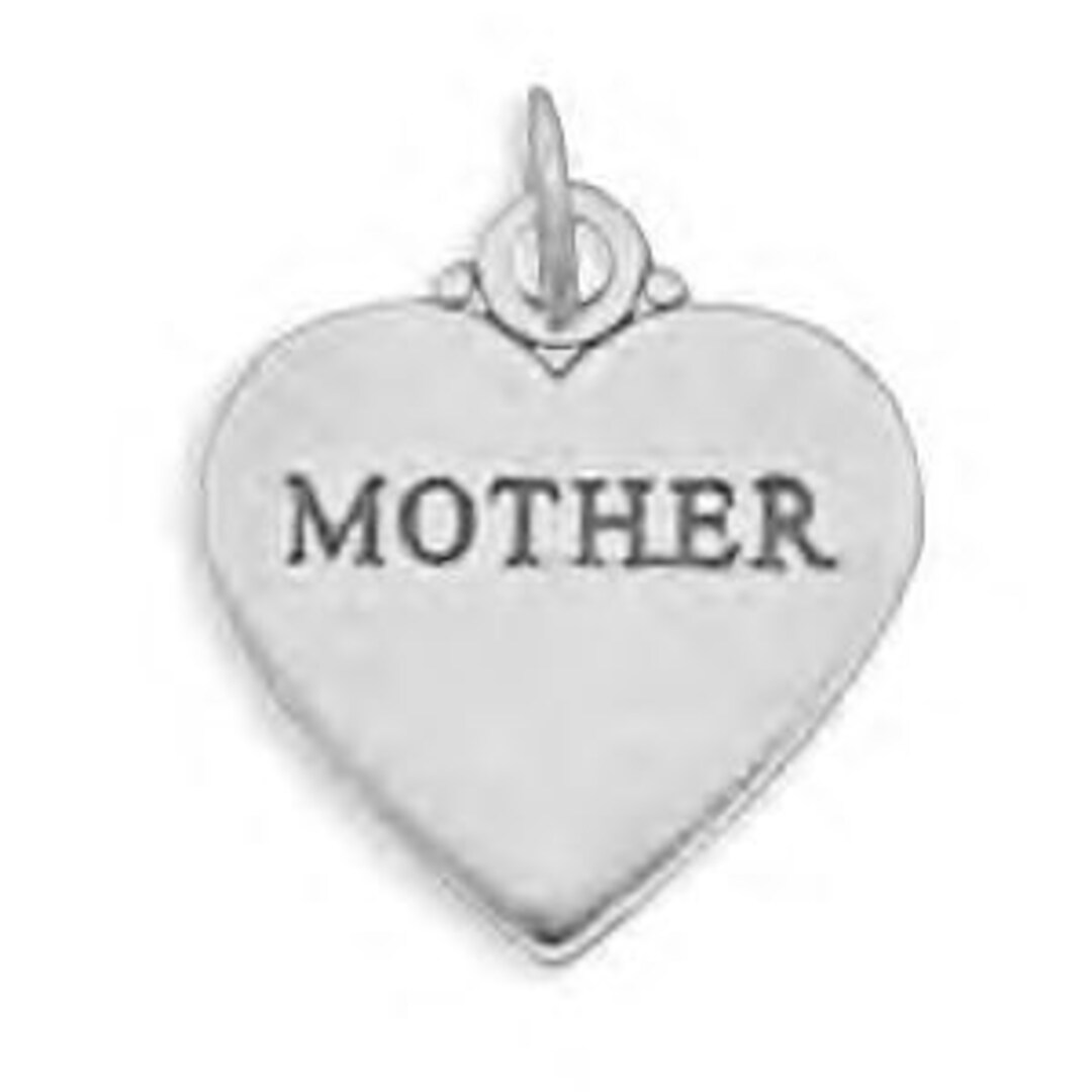 Mother Heart, Heart for Mother, Mother's Day Charm, Heart Charm Gift ...