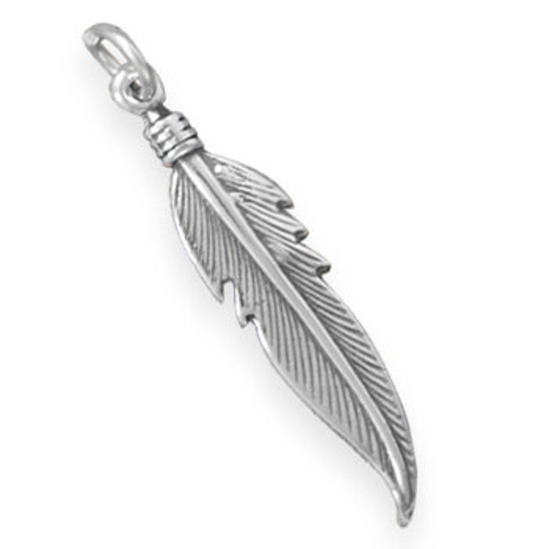 Feather Charm Feather Pendant Bird Feather Charm Eagle Feather Pendant ...
