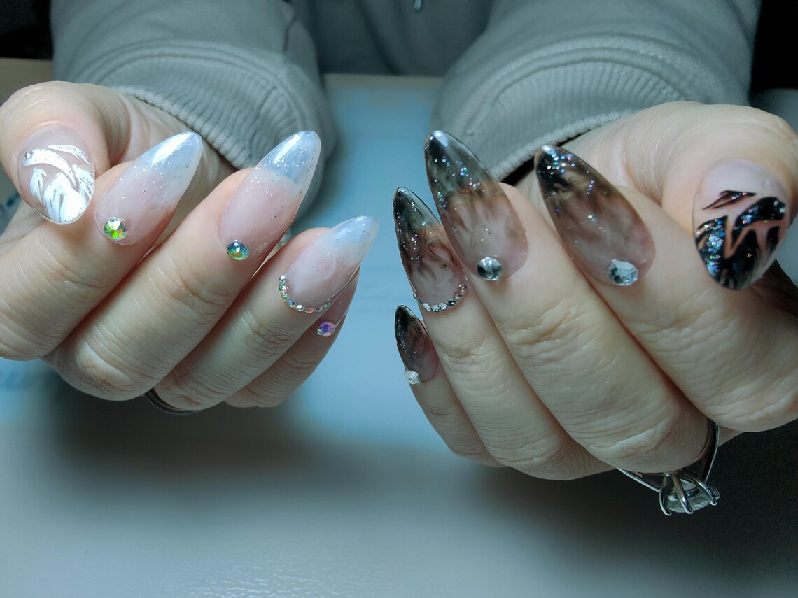 Gojo X Geto Press on Nails, JJK, Gelx, Anime Nails - Etsy