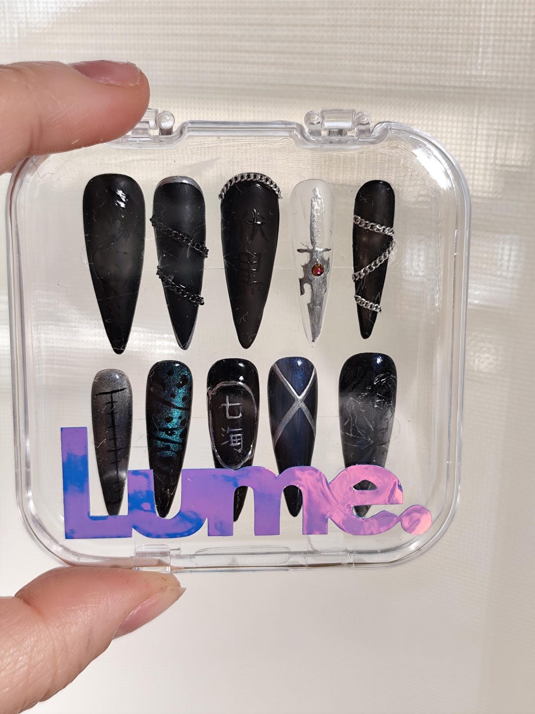 Toji X Nanami Press on Nails: Anime JJK Gelx Custom Nails - Etsy