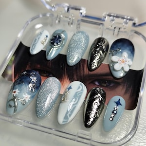 ZAYNE (love and Deep Space) Press on Nails - Etsy