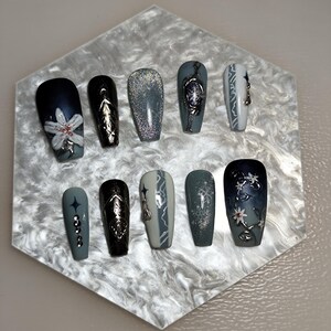 ZAYNE love and Deep Space Press on Nails - Etsy