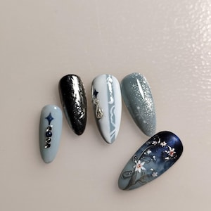ZAYNE (love and Deep Space) Press on Nails - Etsy