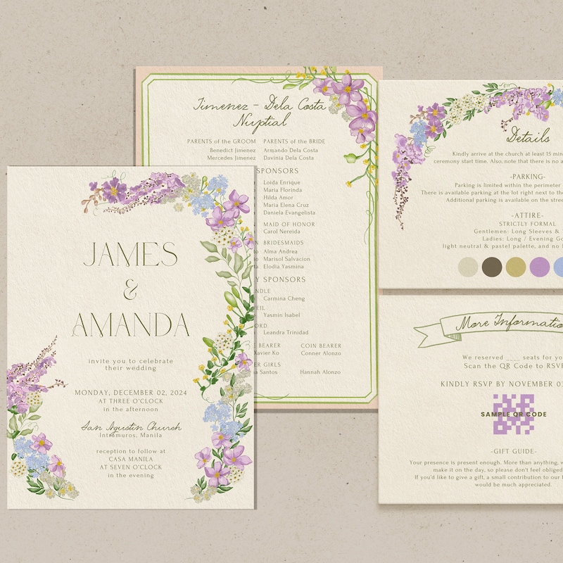 Philippines Wedding Invitation - Etsy