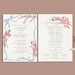 Summer Pink Flowers Wedding Invitation Template Basic Suite, Floral ...