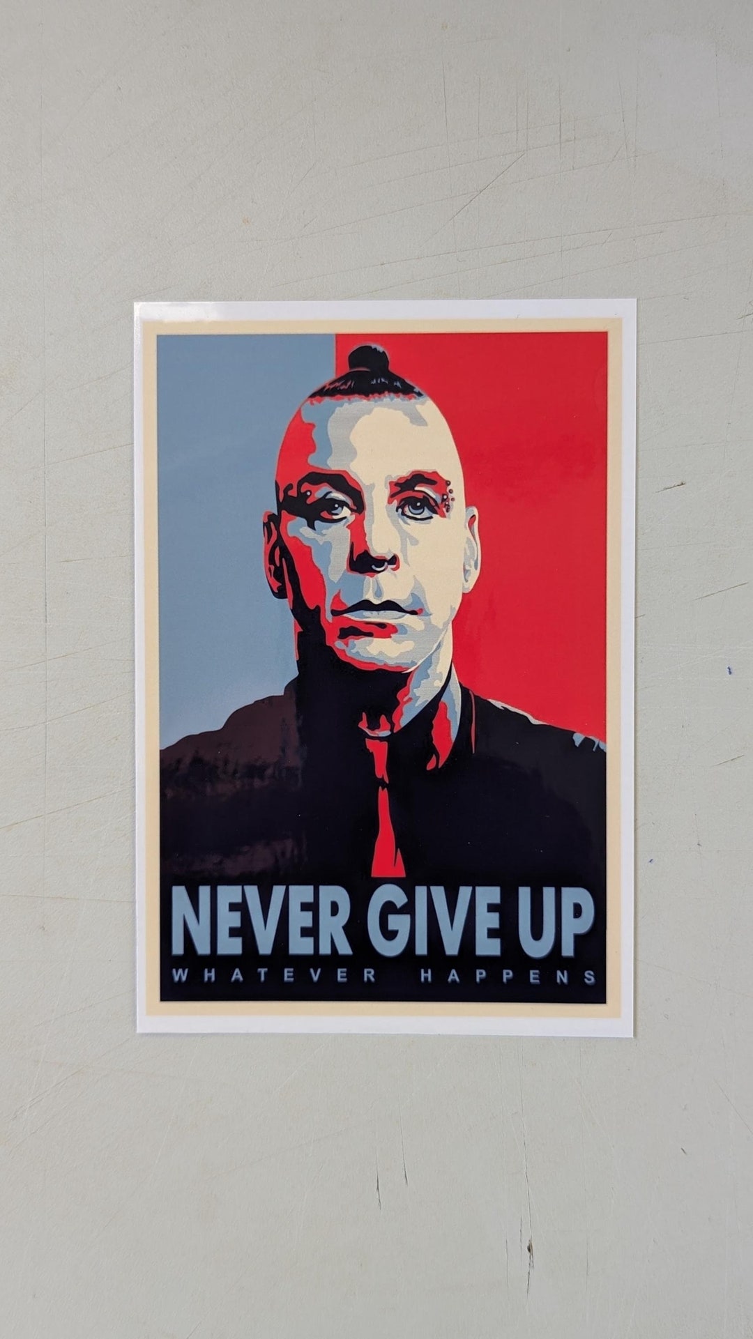 Transparent Vinyl Sticker With a Photo of Till Lindemann, Size 95x140 ...