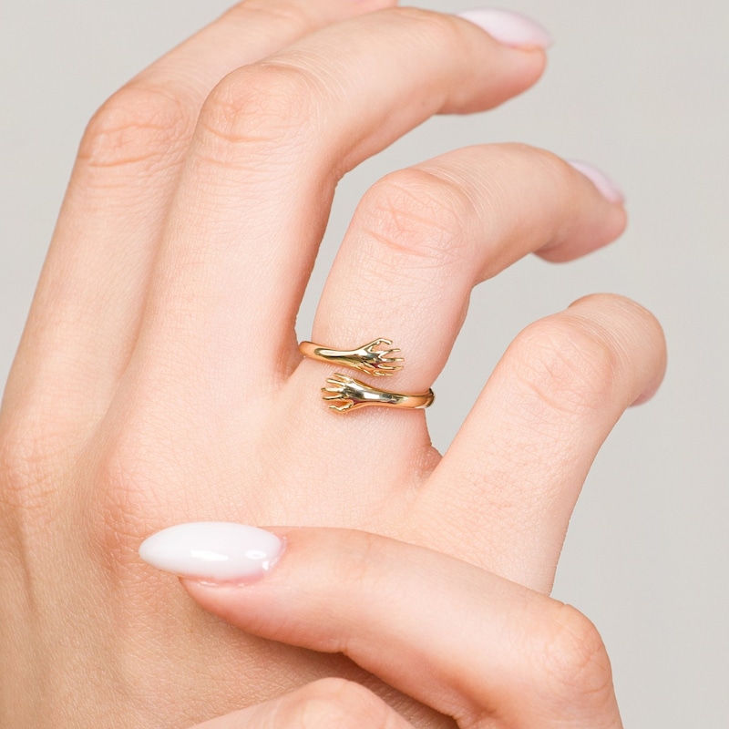 Hug Ring Gold - Etsy