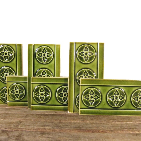 Craftsman Green Tiles - Etsy