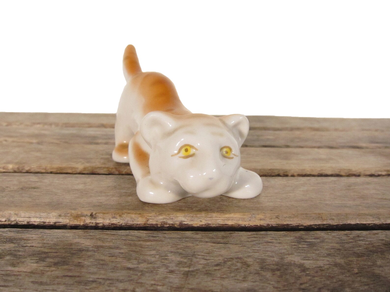 Vintage Ukrainian Ceramic Tiger Figurine Ceramic Tiger Cub | Etsy