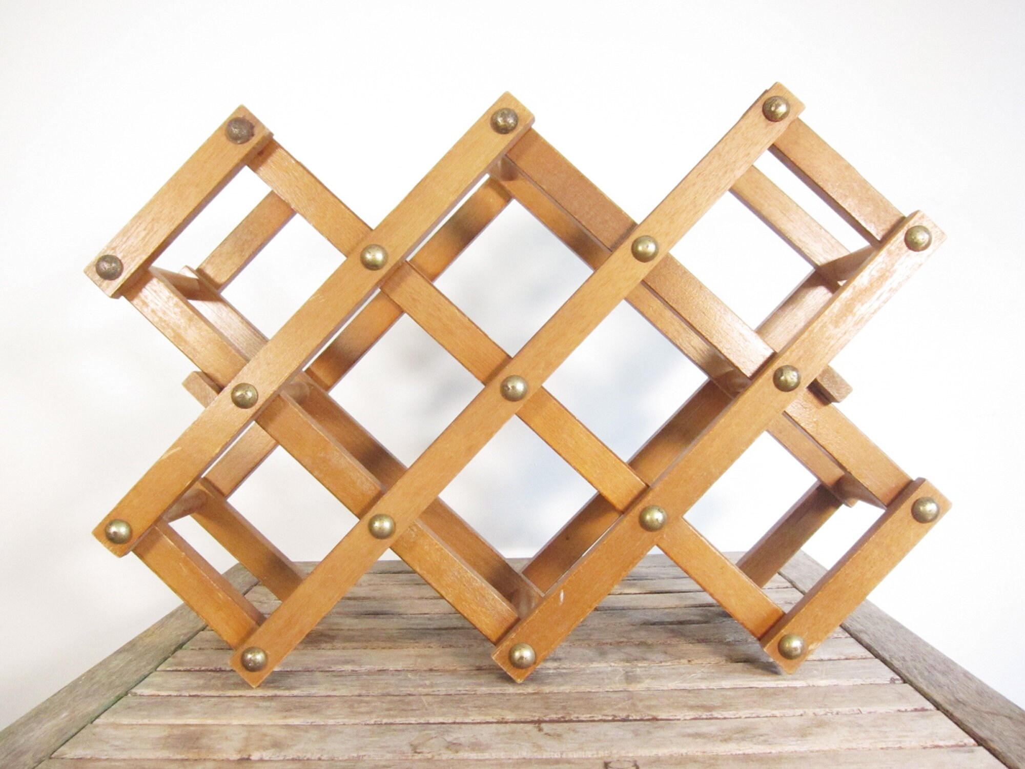 Home & Living Kitchen & Dining Wine Racks Vintage Accordion Folding ...