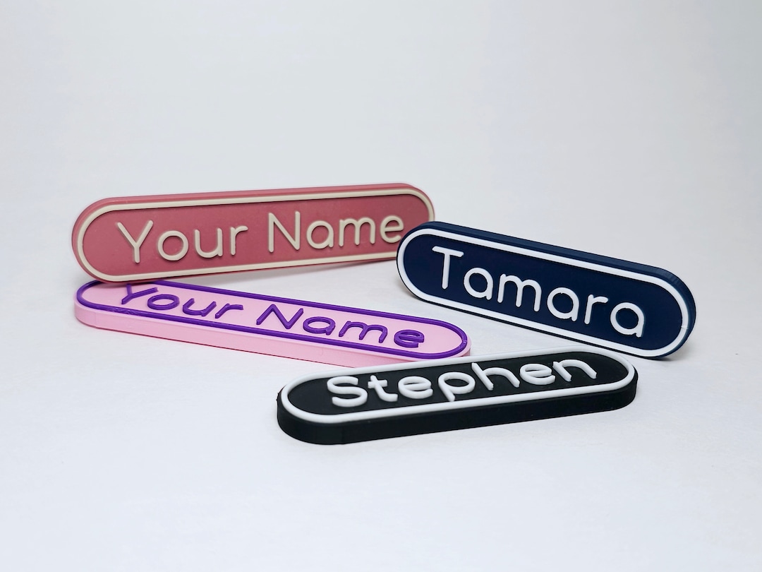 Personalized 3D Name Magnet | Rounded Style | Customized Unique Gift ...
