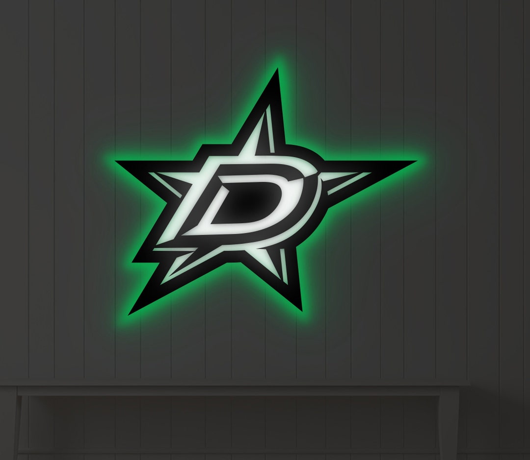 Dallas Stars , Sports Sign, Team Sign, Sports Fan Sign, LED Lighting ...