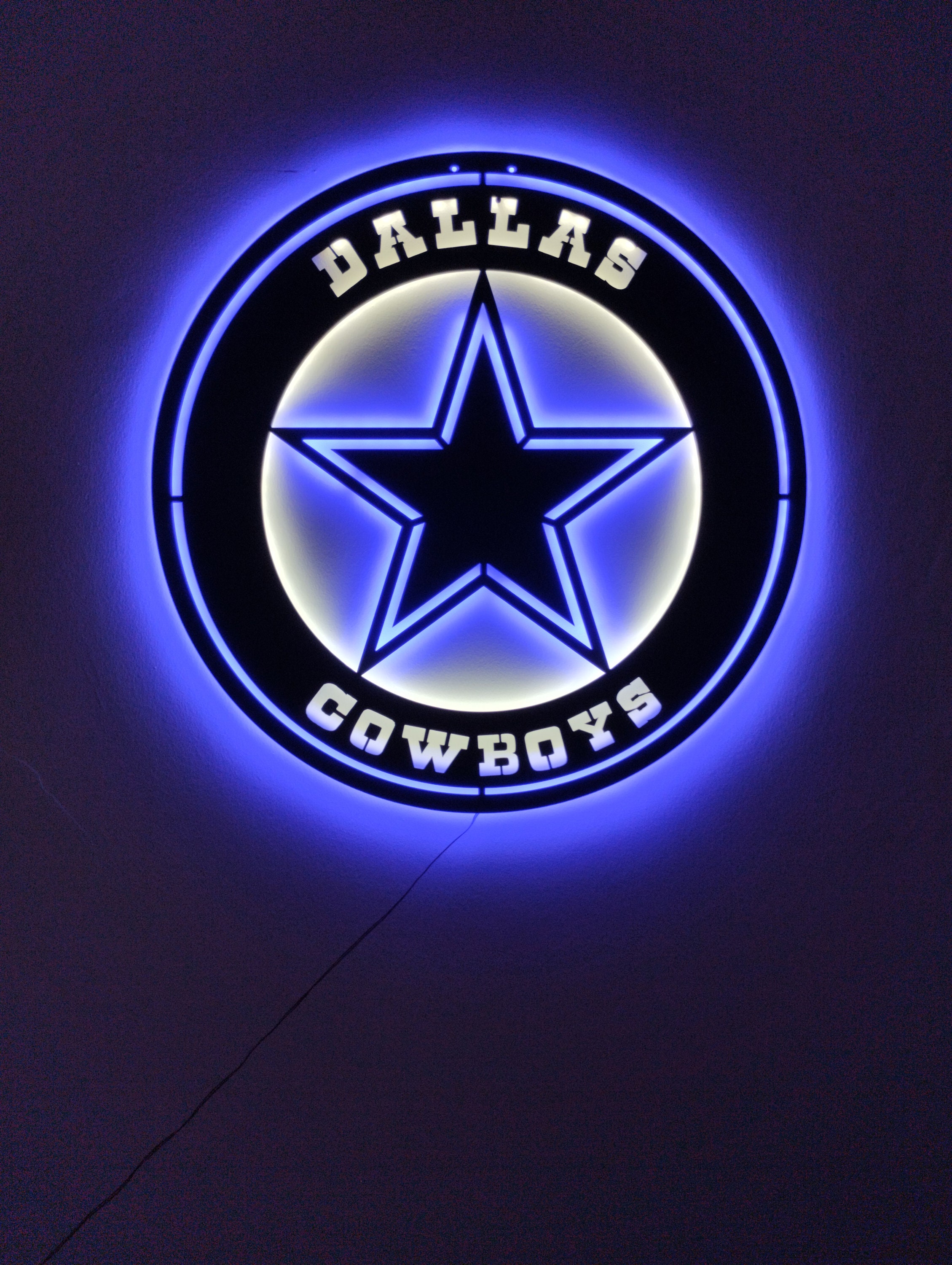 Custom Sports Team Sign, Dallas Cowboys, Metal Wall Decor, Football ...