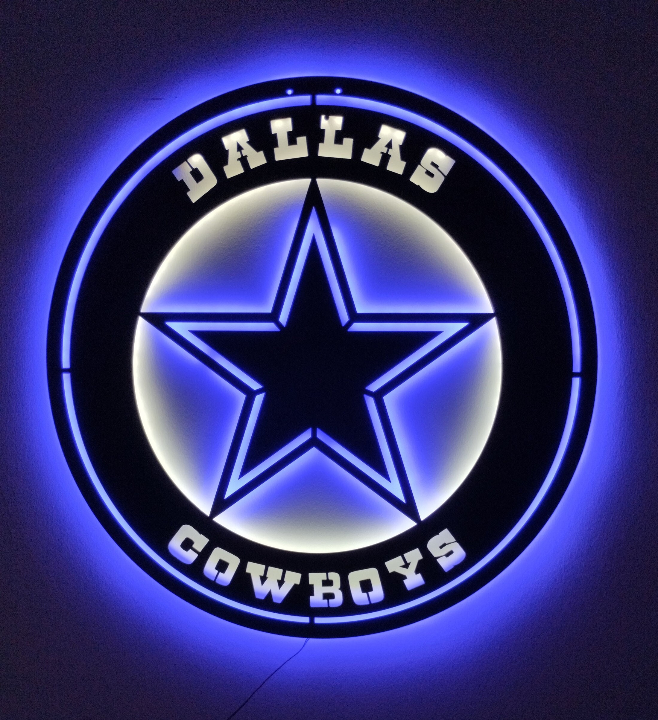 Custom Sports Team Sign, Dallas Cowboys, Metal Wall Decor, Football ...