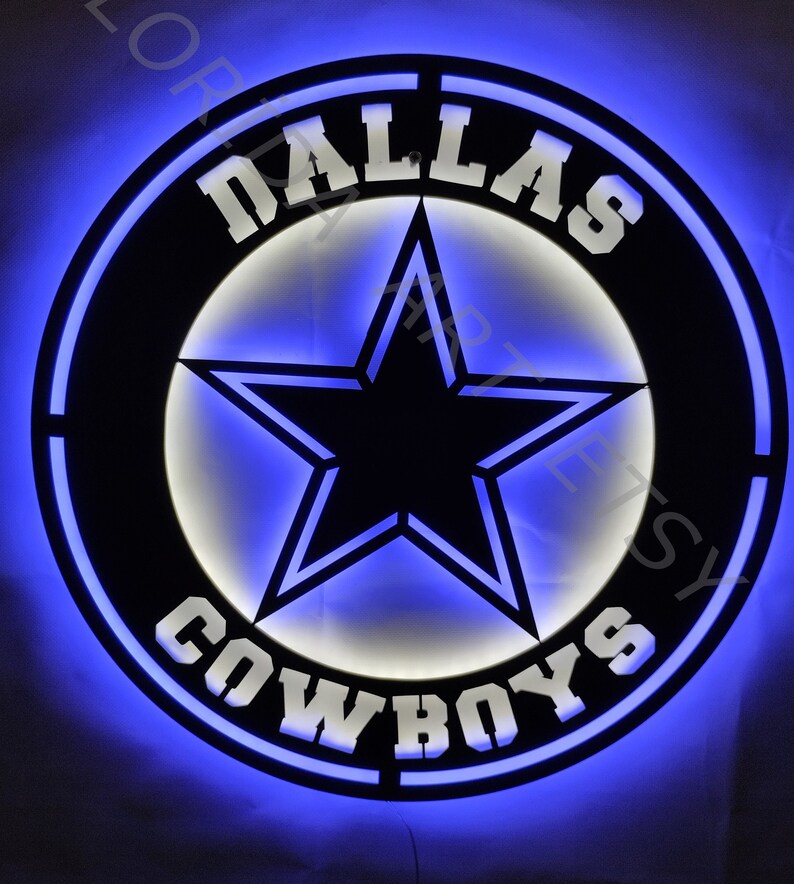 Custom Sports Team Sign, Dallas Cowboys, Metal Wall Decor, Football ...