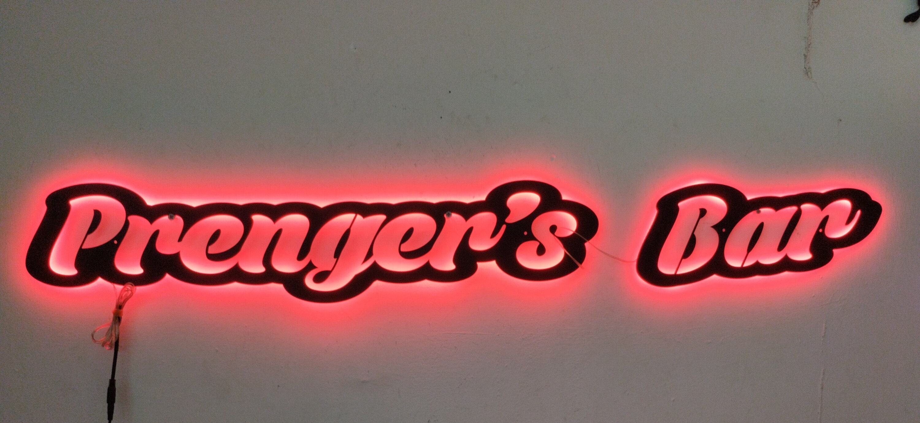 Special Bar Sign, Prenger's Bar, Illuminated Text, Home Decor, Latin ...