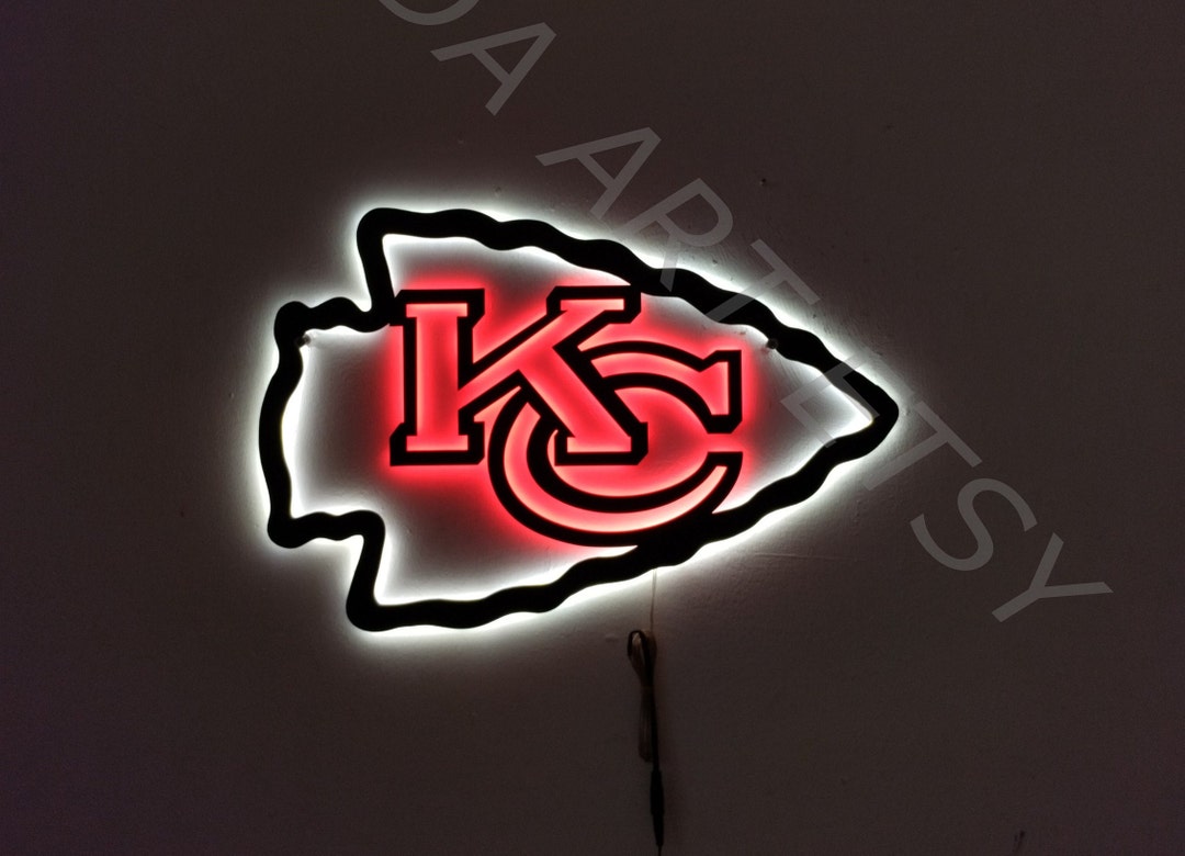 Custom Sports Sign, Football Team Sign, Sports Fan Sign, LED Lighting ...