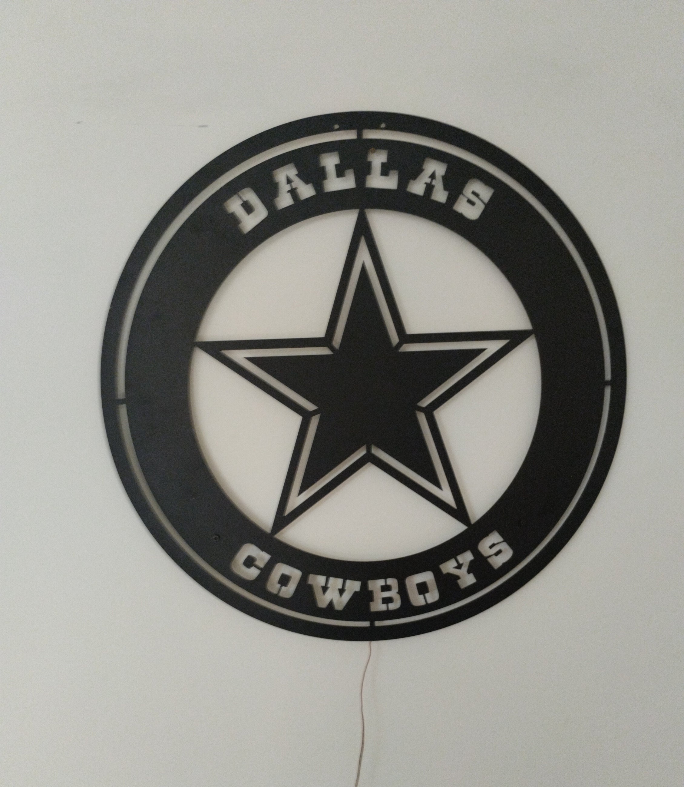 Custom Sports Team Sign, Dallas Cowboys, Metal Wall Decor, Football ...