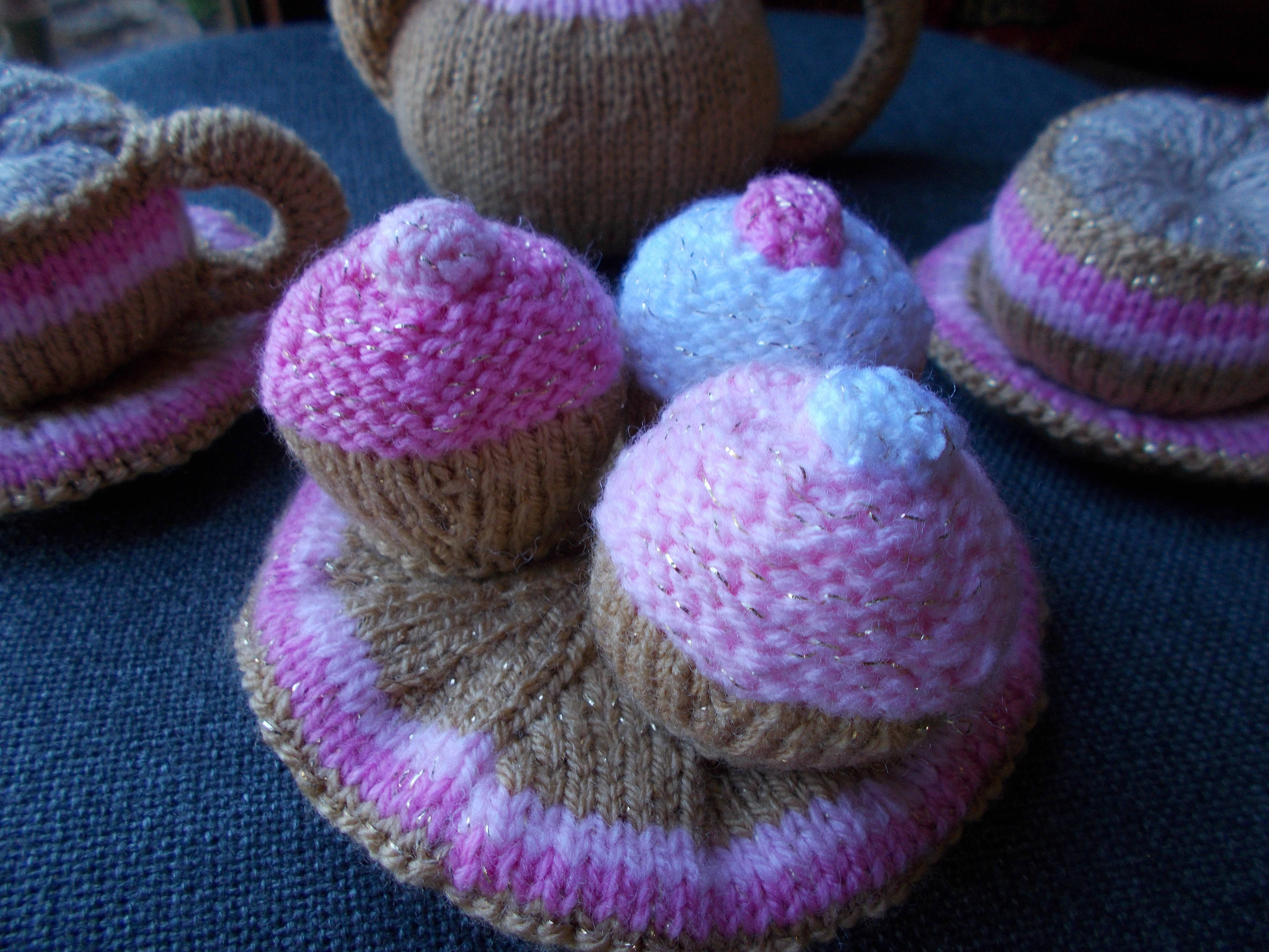 Knitted Play Tea Set Knitted Play Food Toy Tea Set Play - Etsy UK