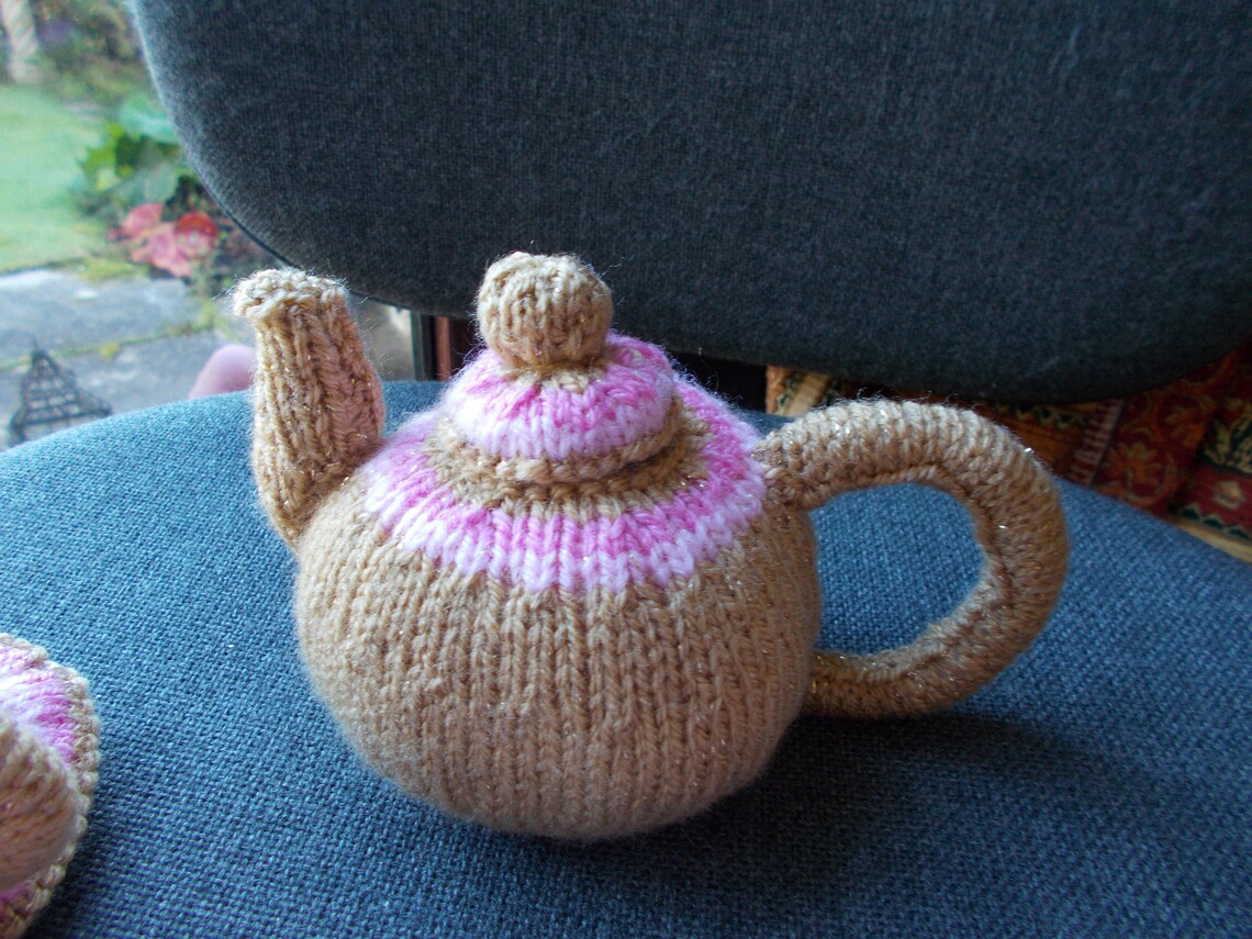 Knitted Play Tea Set Knitted Play Food Toy Tea Set Play | Etsy UK