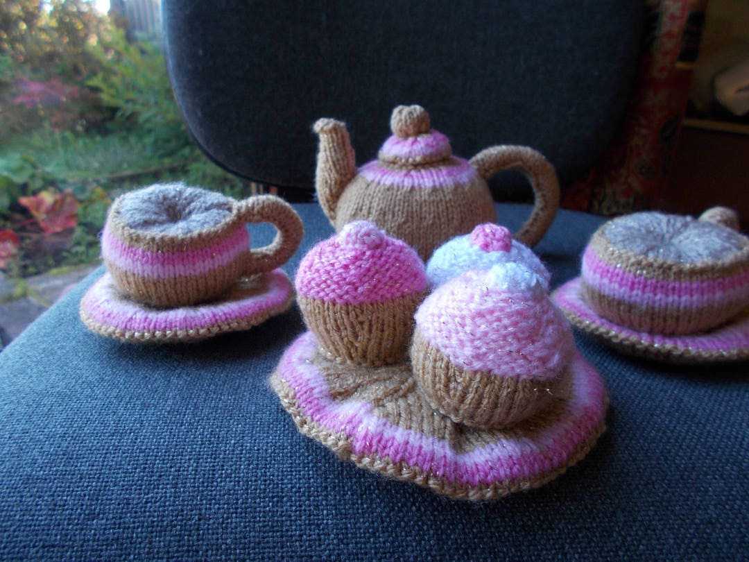 Knitted Play Tea Set Knitted Play Food Toy Tea Set Play - Etsy UK