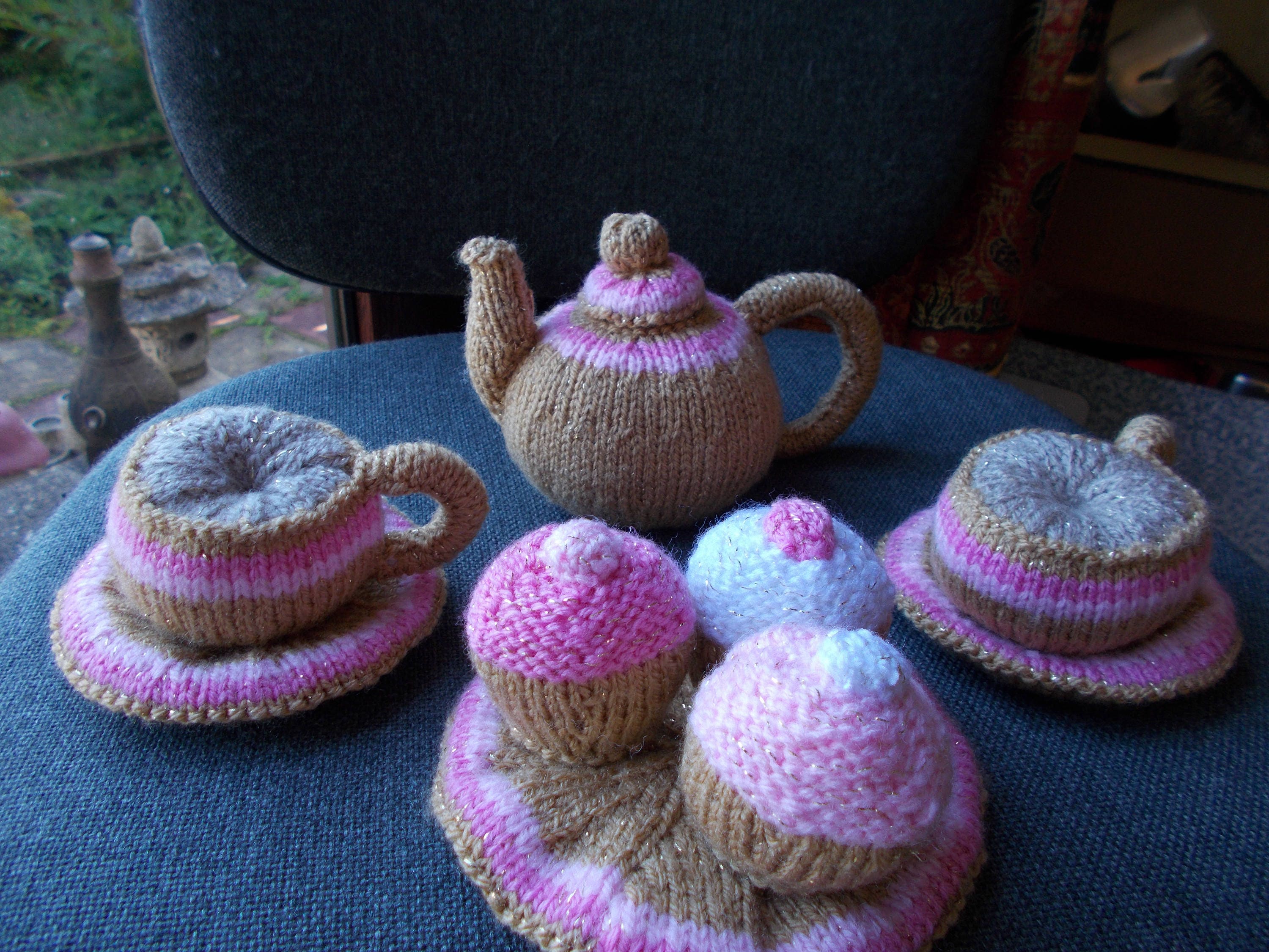 Knitted Play Tea Set Knitted Play Food Toy Tea Set Play | Etsy UK