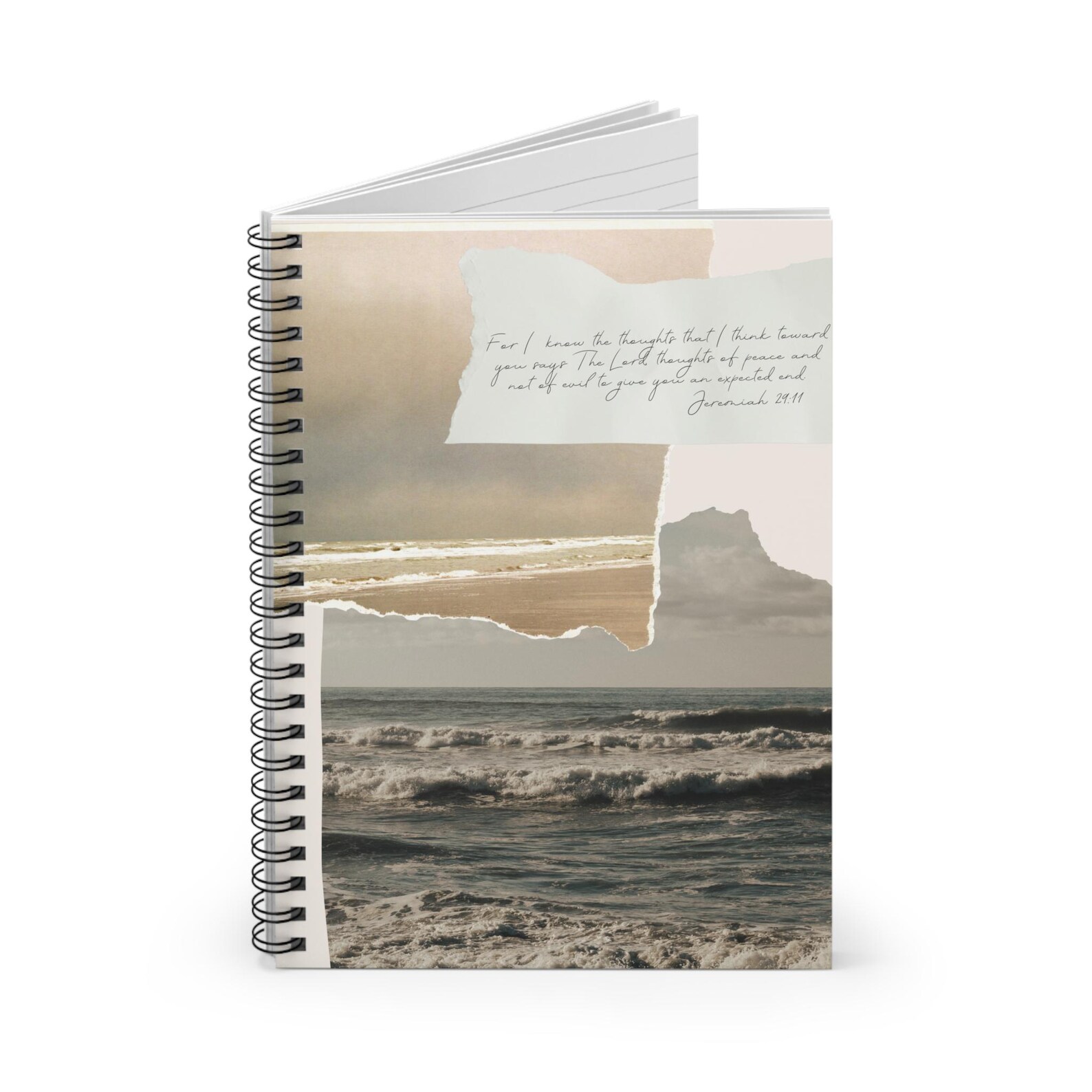 Bible Verse Christian Spiral Notebook Ruled Line Faith Journal ...