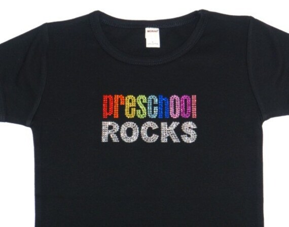 Items similar to BoUTIQUE PrESCHOOL RoCKS BaCK To SCHoOL BLInG SPARKLE ...