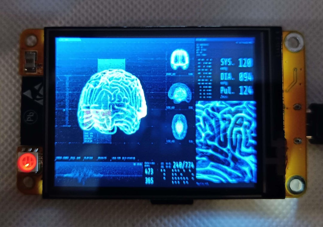 Cosplay Prop Display Touch Screen - 2.4'' Full-color Animations, GIF ...