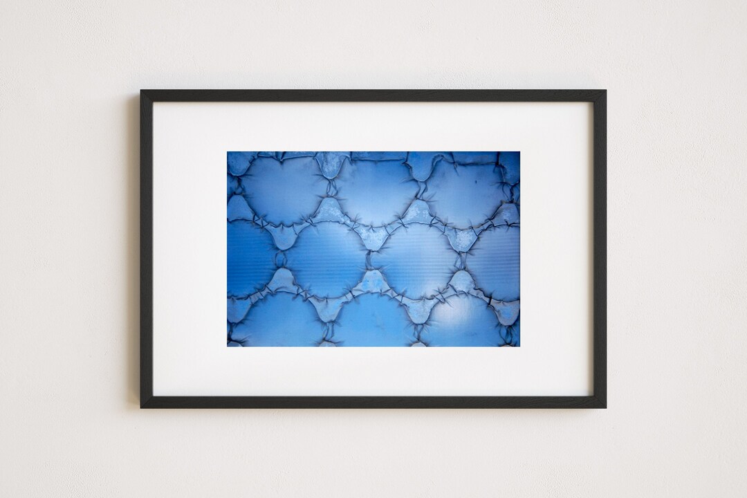 Blue Abstract Wall Print, Bubble Wrap, Blue Sky, Minimalist Art - Etsy