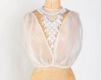 Open Sheer Blouse - Etsy