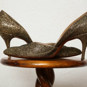 Gold Stiletto High Heel Shoes . Fancy Footwear - Etsy