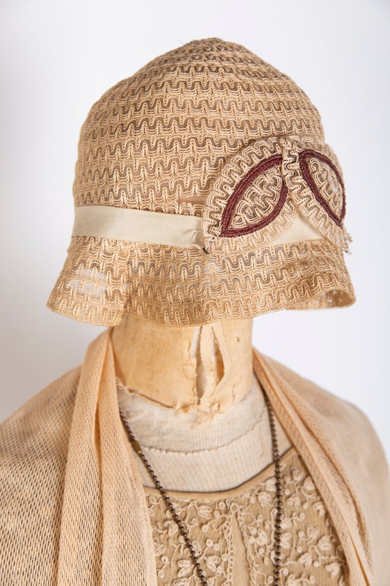 Beaded Flapper Style Cloche