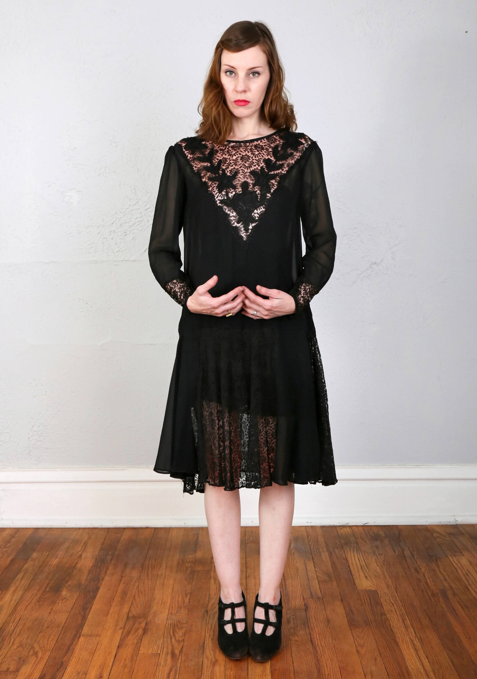 1920s Lace Dress FLAPPER GOWN - Etsy
