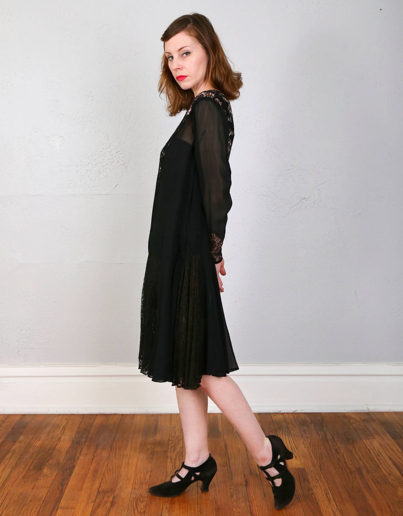 1920s Lace Dress FLAPPER GOWN - Etsy