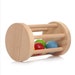 Montessori Ball Cylinder, Montessori Rattle Roller, Wooden Baby Rattle ...