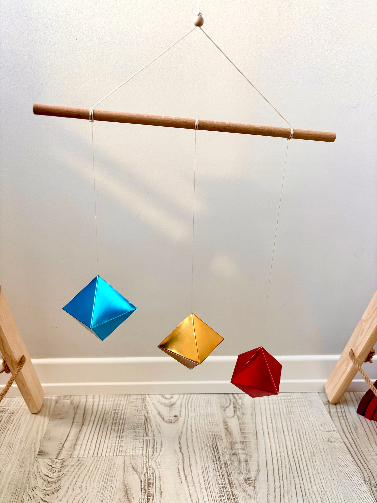 Montessori Octahedron Mobile, Baby Gift, Newborn Montessori ...