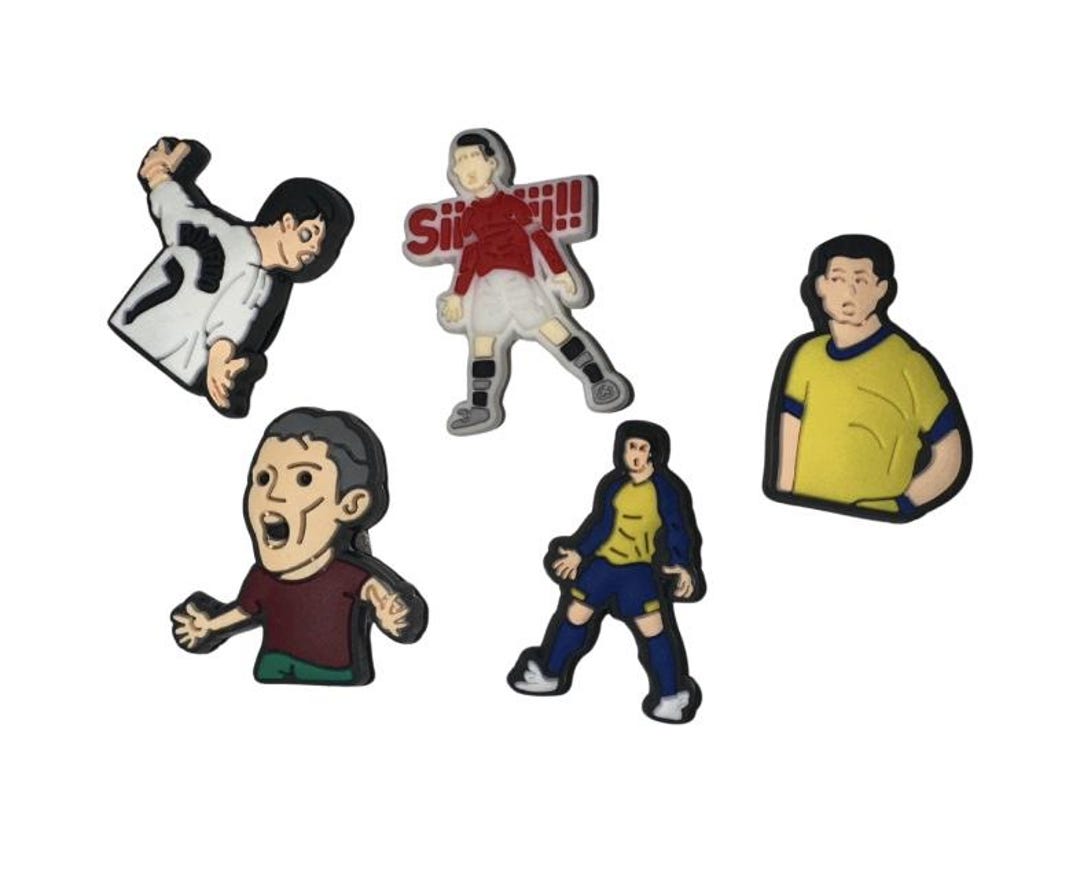 Cristiano Ronaldo Croc Charms 5pk - Etsy