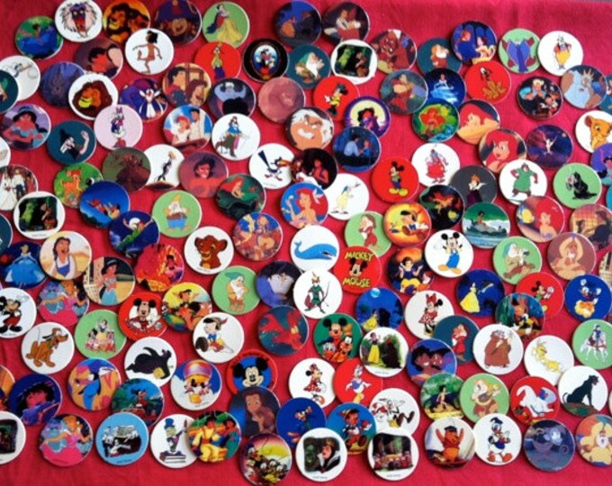 146 Disney POGS All Different - Free Shipping - Etsy