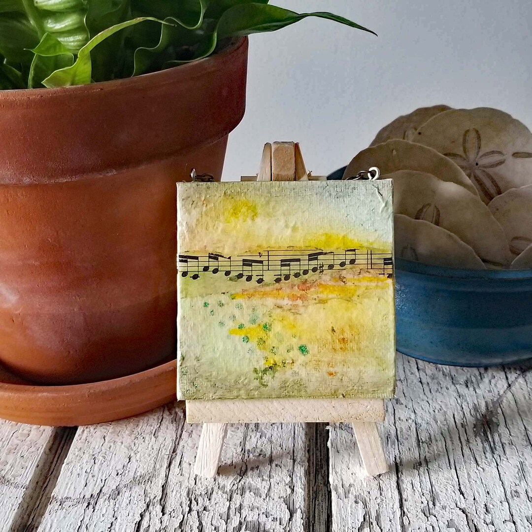 Sing a Song Mini Mixed Media Art Tile - Etsy