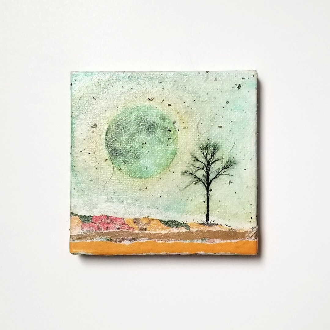 Mini Full Moon Tree of Strength Art - Etsy