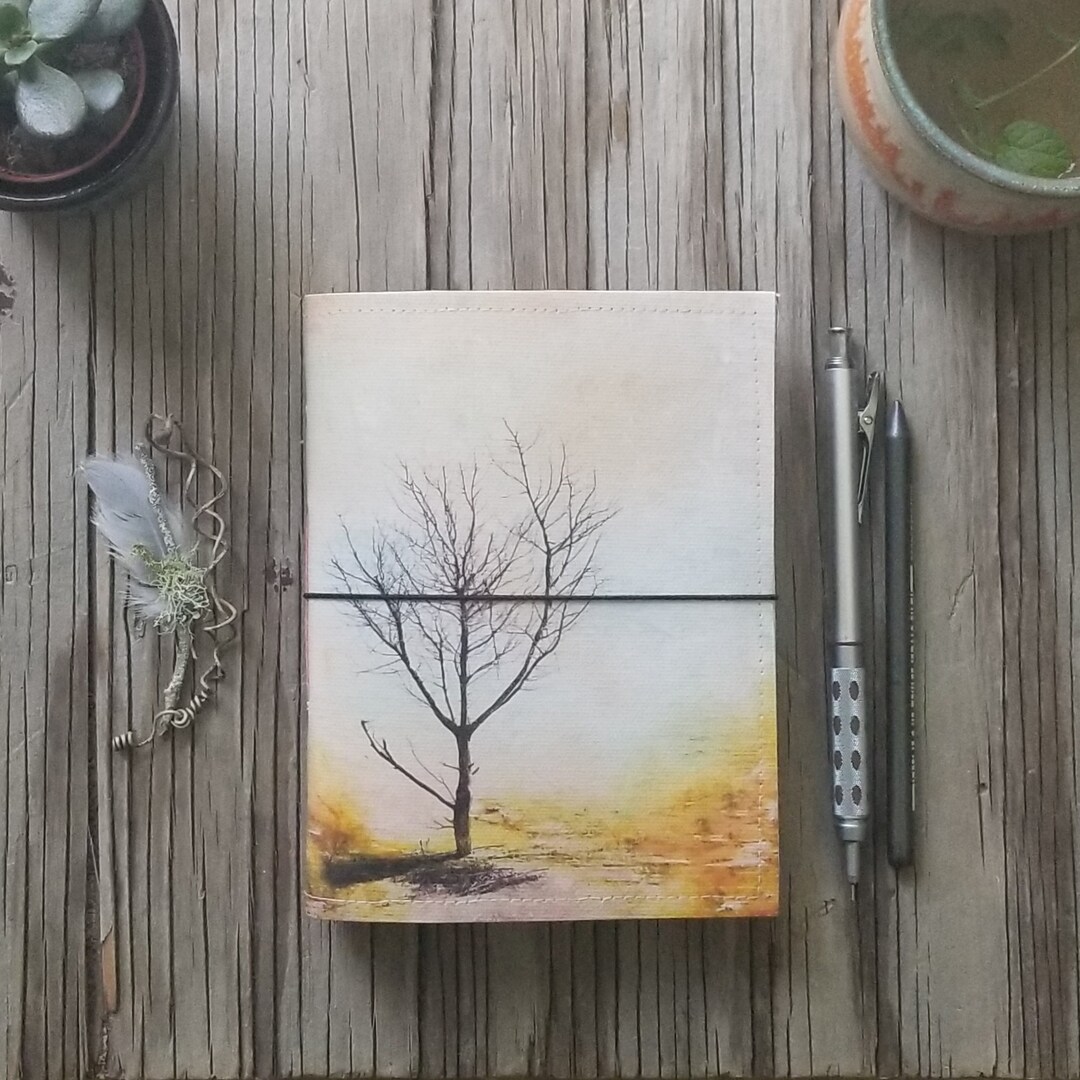 In the Distance Tree Art Journal Notebook Diary - Etsy