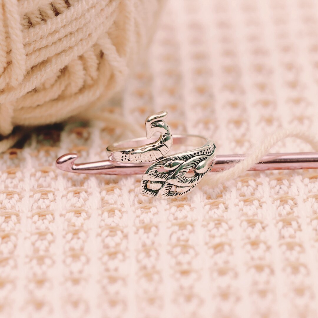 Yarn Spring Ring,peacock Yarn Tension Ring,crochet Tension Regulator ...