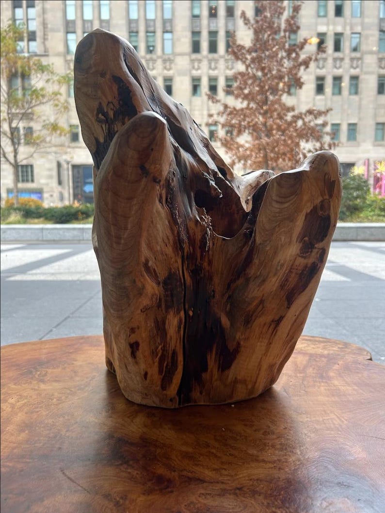 Teak Root Wine Holder- 4 Bottles - Etsy